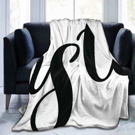 Mou Duveteux Jeté de Couverture pour Canapé Lit,100x125cm,Manuscrite ...