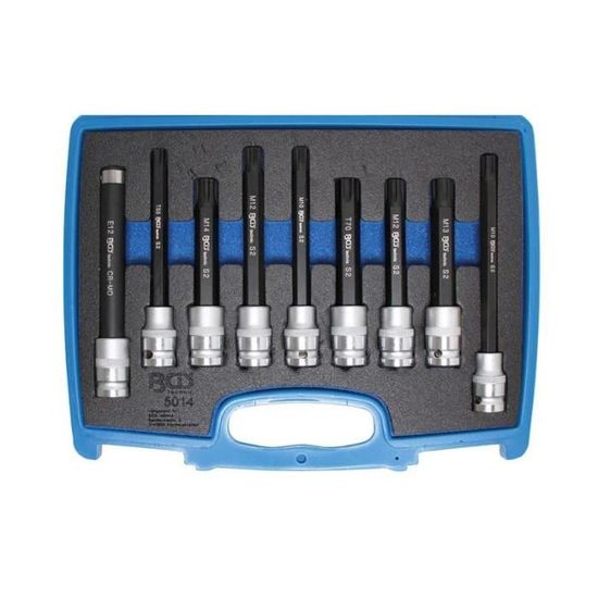 Jeu d'embouts/douilles pour vis de culasse 12,5 mm (1/2") 9 pièces - Cdiscount Auto