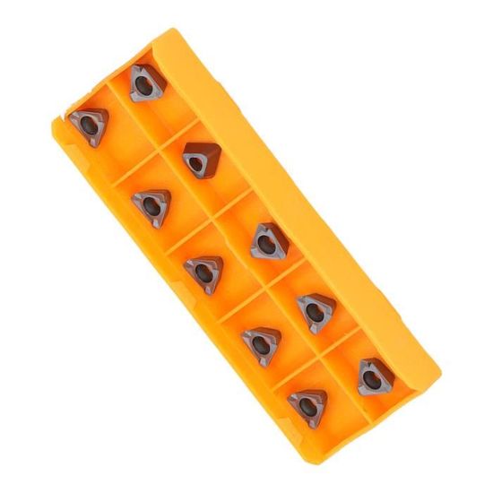 EJ.life Insertion de tournage 10 pièces tournant Insert carbure lame tour Cutter fraisage CNC ...