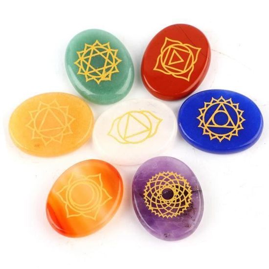 XiaoLD-Pierre de chakra délicate cristaux de guérison pierres de chakra énergie positive pour la ...