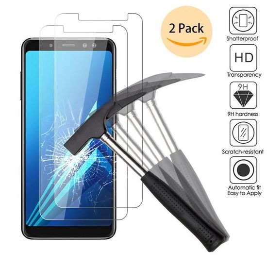[2 Pack] Joy Protection d'écran Verre Trempé pour Samsung Galaxy A8 ...