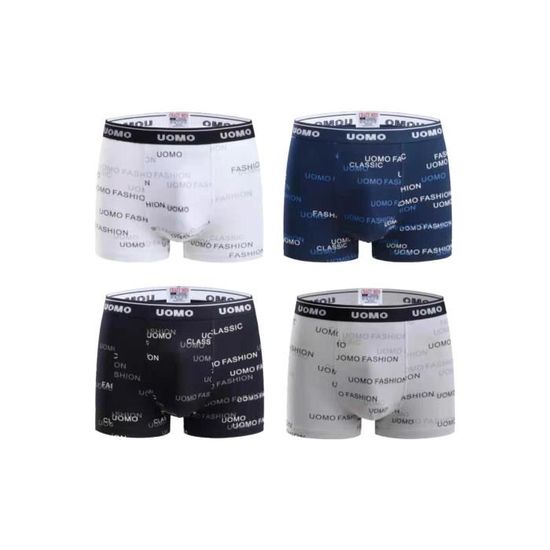UOMO -Caleçons - Boxer garçon - Lot de 4 caleçons enfant - Couleurs ...
