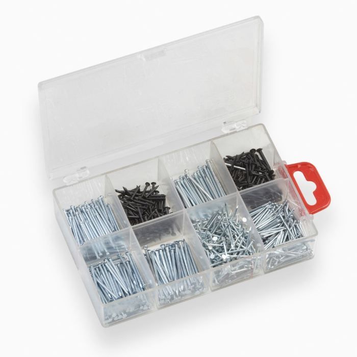 MEISTER Boîte d'assortiment de 750 clous - Cdiscount Bricolage