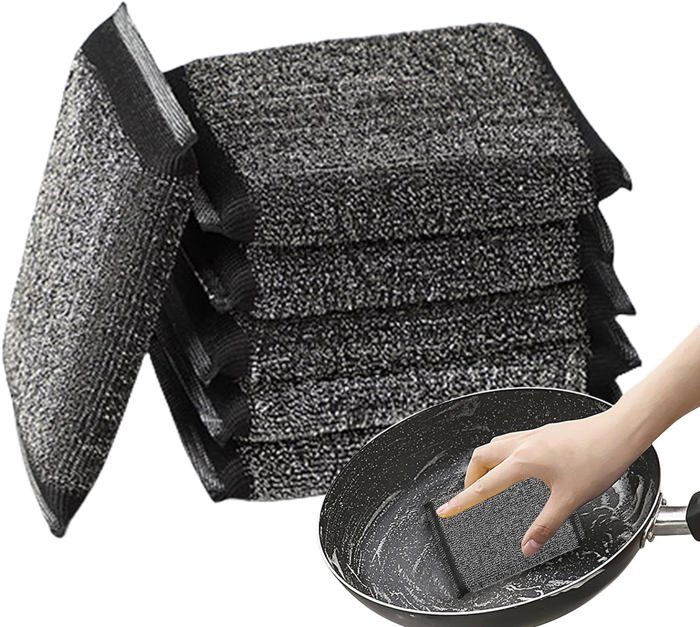 Noir Noir 6 Pièces Eponges De Nettoyage Anti Rayures Eponges Magiques ...