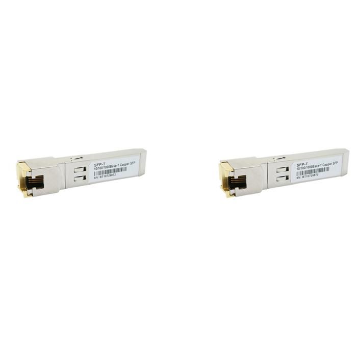 2X Module Gigabit RJ45 SFP 10/100/1000Mbps SFP Émetteur-Récepteur RJ45 ...
