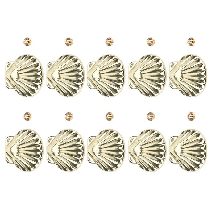 Shell Gold Rivet Vis Back En Cuir Craft Rivet Ensemble pour les ...