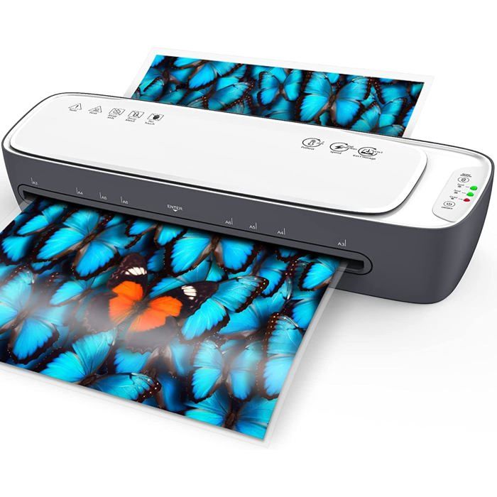 Qfun Plastifieuse A3, Machine à Plastifier avec 12 Pochettes ...