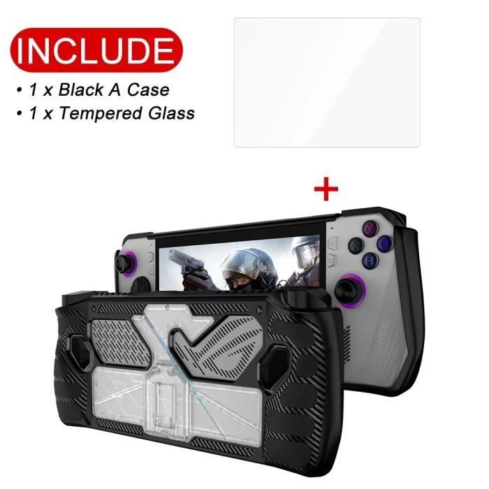 Noir Un ensemble - Coque de protection complète en TPU pour console de jeu Bali Rog Ally, Coque ...