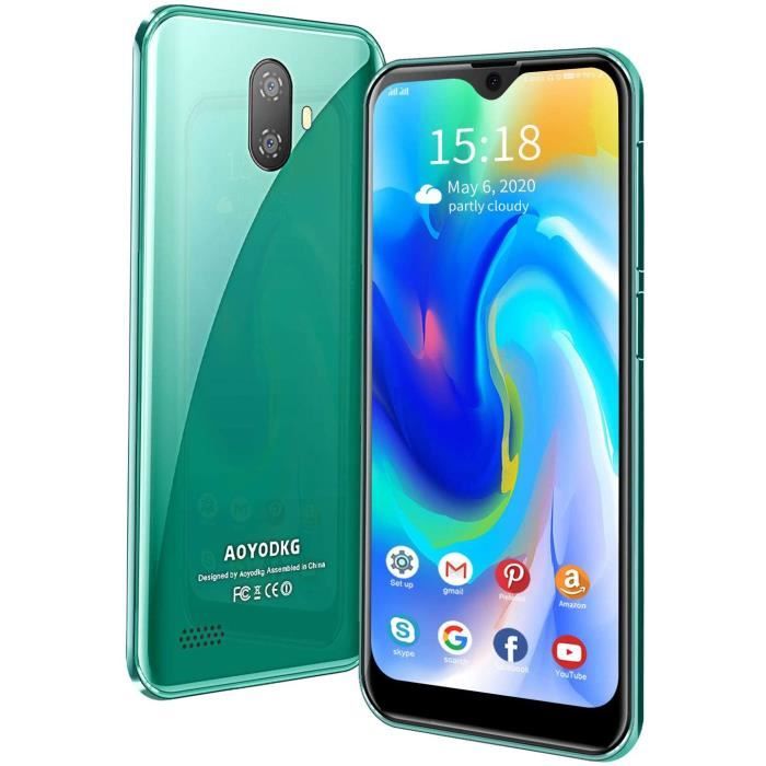 Telephone Portable Pas Cher 4G, Smartphone Débloqué Android 9.0, Quad ...