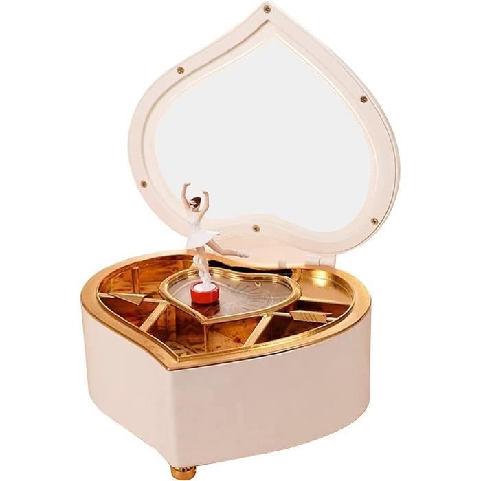 Boîte À Musique Ballerine En Forme De Cœur, Boîte À Musique Ballerine ...