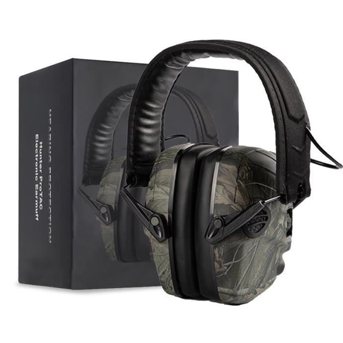 Cache-oreilles - Protège oreilles de sécurité pour le tir, Réduction du bruit NRR 25dB ...