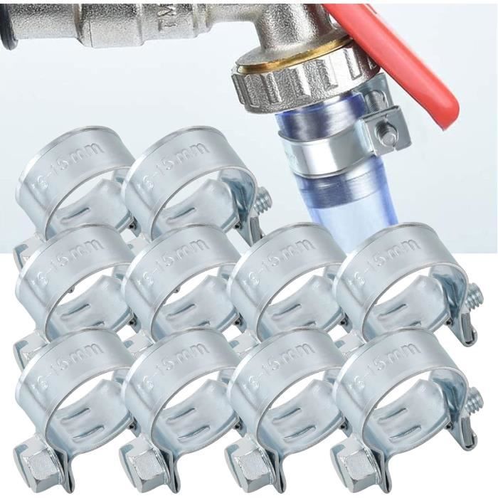 Lot De 10 Colliers De Serrage Réglables En Acier Inoxydable, 10 Tailles ...