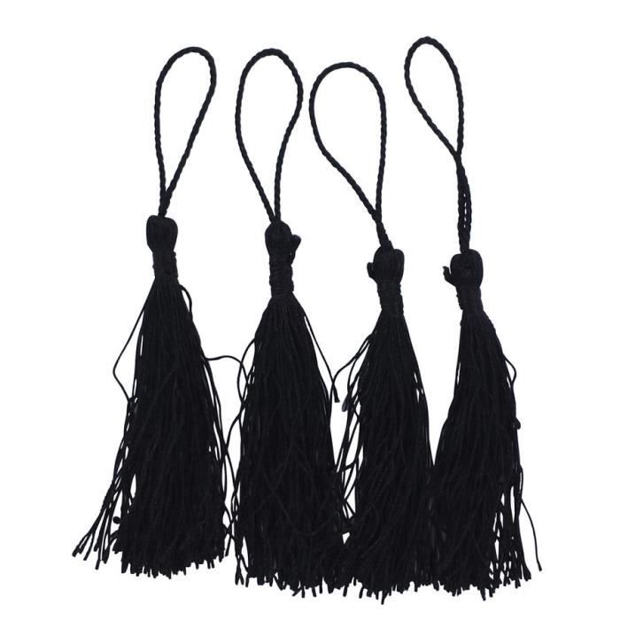 Lot de 5 pompon noir apprêts bijoux tissu - Cdiscount Beaux-Arts et ...