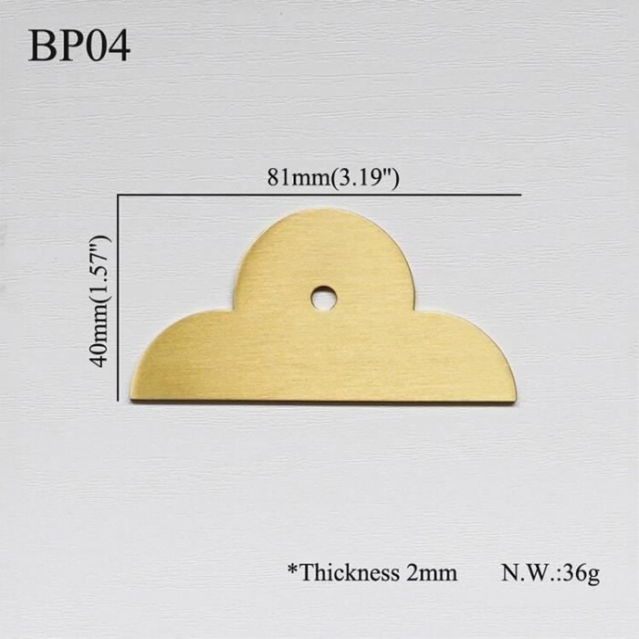 Avec vis à crochet - Bp04 - Boutons de tiroir en laiton à motif marbré, poignées de tiroir ...