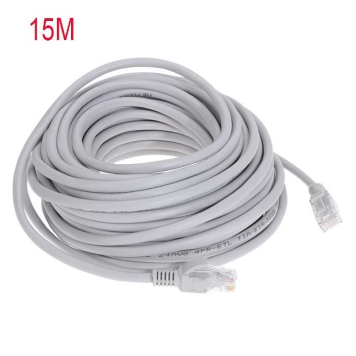 Câble Ethernet Cat5e Rj45 Câble Réseau Lan cordon De Raccordement Pour ...