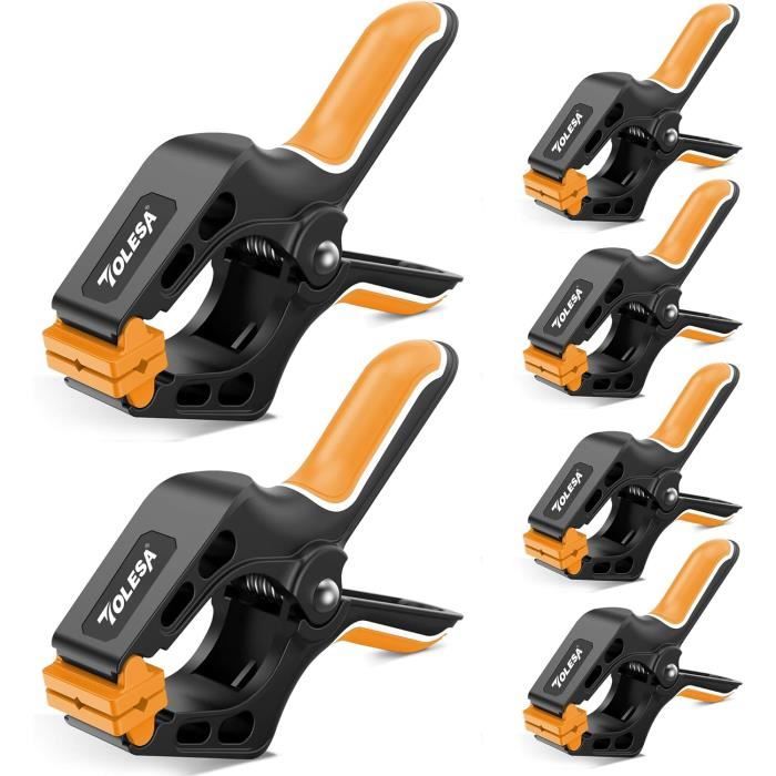 178Mm & 101Mm Bois Pince À Ressort 6Pc Grande Pince En Bois Avec 13.6 ...