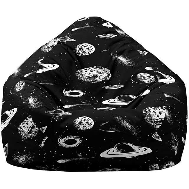 Gros Pouf Chambre Ado Sans Remplissage, Impression Cosmique Coton Et ...