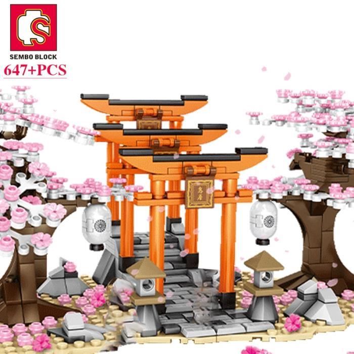 Jeu D'Assemblage W2C18 SEMBO BLOCK Sakura Blocks idées Ville Fleur De ...