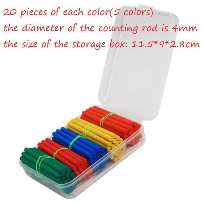 Experience Scientifique IZ8MB 100/50 PCS Mathematics Teaching Aid Box ...