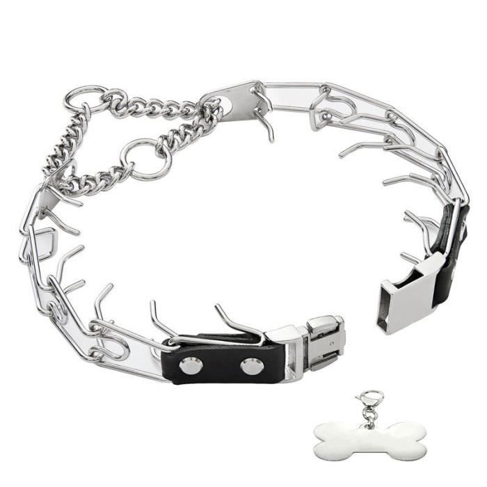 Heavy Duty Adjustable Dog Prong Collar Stainless Steel Choke Pinch Pet ...