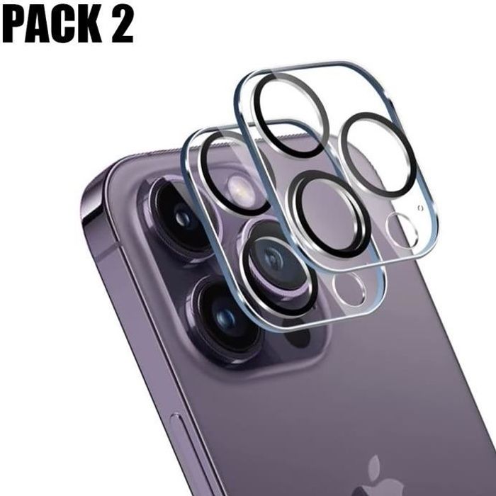 Film de protection en verre trempé pour caméra d'objectif iPhone 14 Pro ...