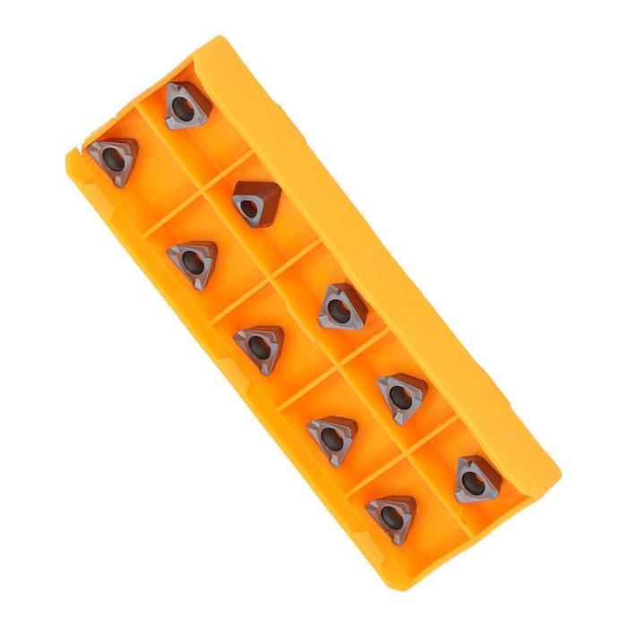 EJ.life Insertion de tournage 10 pièces tournant Insert carbure lame tour Cutter fraisage CNC ...