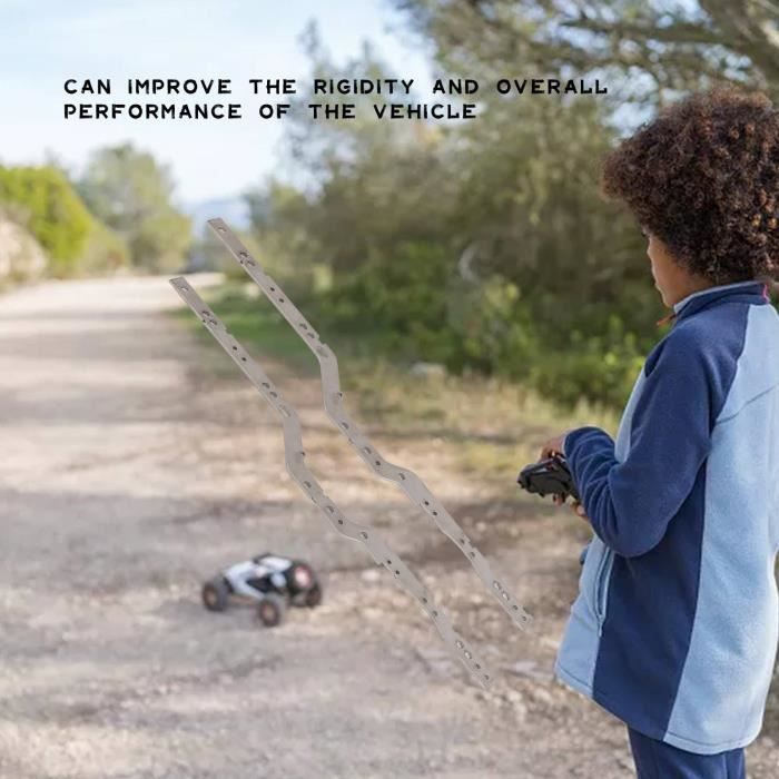 FAS Poutre de cadre de châssis de voiture RC 2 pièces L0035 RC châssis ...