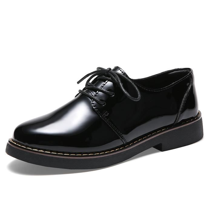 Chaussures Femme Chaussures cuir femme mode chaussures à lacets ...