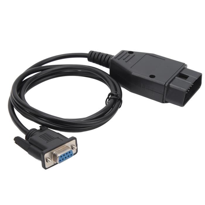 Pwshymi câble adaptateur OBD II Câble de Diagnostic OBD II, 16 broches ...