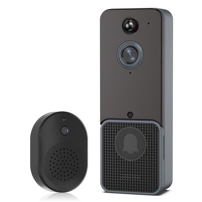 Sonnette intelligente sans fil T6 à vue en direct HD, sans diaphonie ...