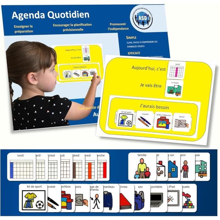 Tableau Routine Enfant Se Préparer Emploi Du Temps-Rituel 32 ...