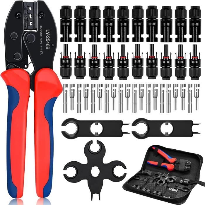 Kit D'Outils De Sertissage Solaire,Outils De Sertissage Solaires Pour Câble Pv De Panneau ...