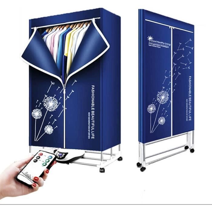 Sèche-Linge Pliable À 2 Niveaux Électrique Avec Télécommande, 1500 W À ...