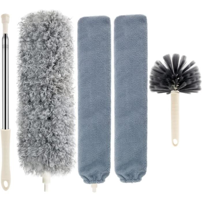 PhilaeEC Lot de 4 plumeaux extensibles en acier inoxydable de 76.2 à ...
