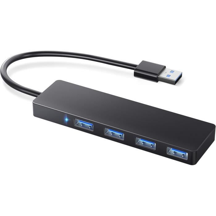 Data Hub Usb 4 Ports Usb 3.0 5Gbps Ultra Fin Haute Vitesse Pour Macbook ...