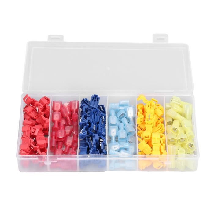 Connecteurs de fil T Tap Kit de Cosses Mles, Connecteurs de Fils en T Facile à Installer ...