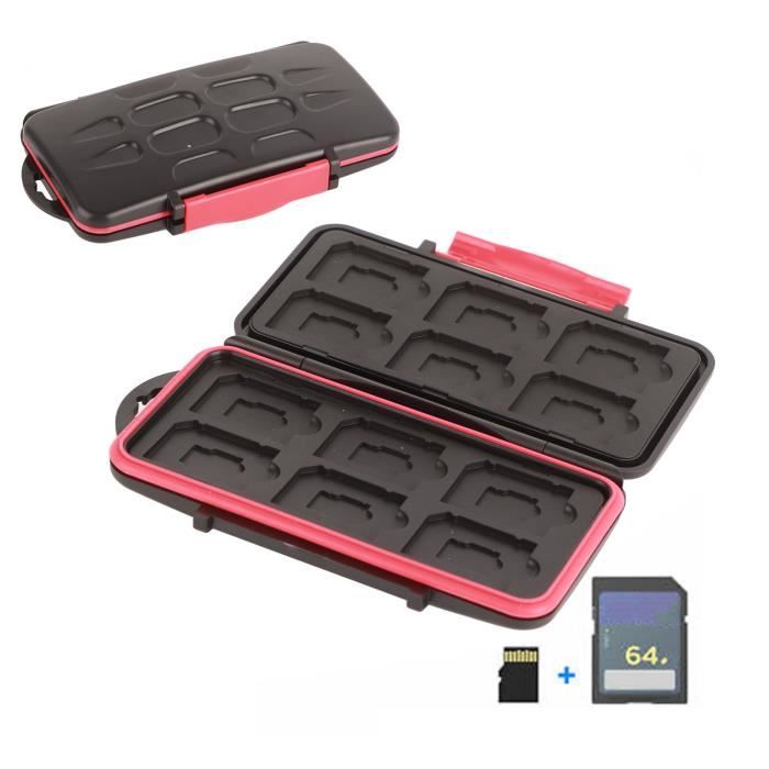 Tui de support de carte mémoire 12 Petites Cartes Mémoire, Botier de ...