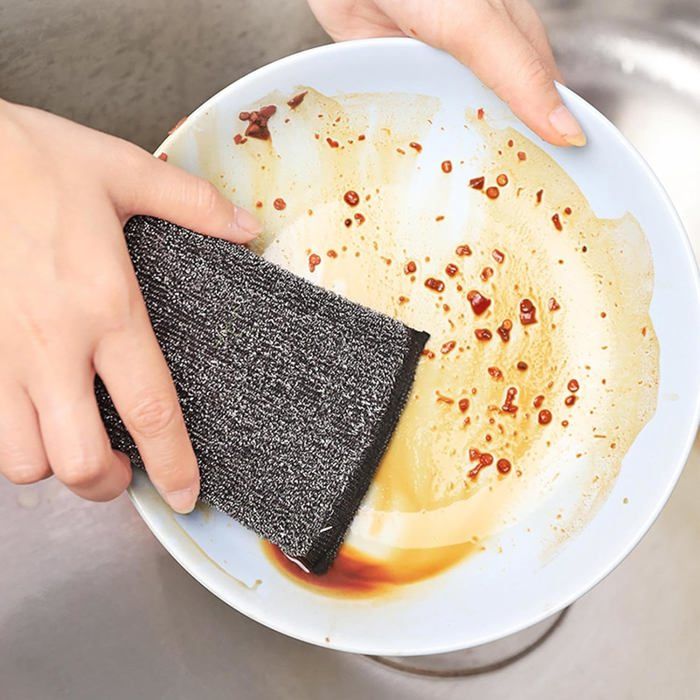 Noir Noir 6 Pièces Eponges De Nettoyage Anti Rayures Eponges Magiques ...