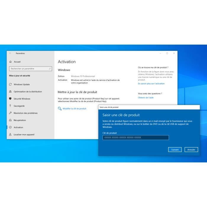 Windows 10 Pro Professionnel Licence Clé Activation ACTIVATION À VIE EMAIL LIVRAISION EXTRA ...