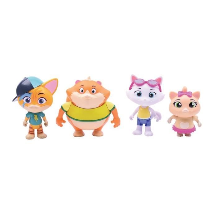 Set de 4 figurines 44CATS - Smoby - Lampo/Eclair, Milady, Pilou et ...
