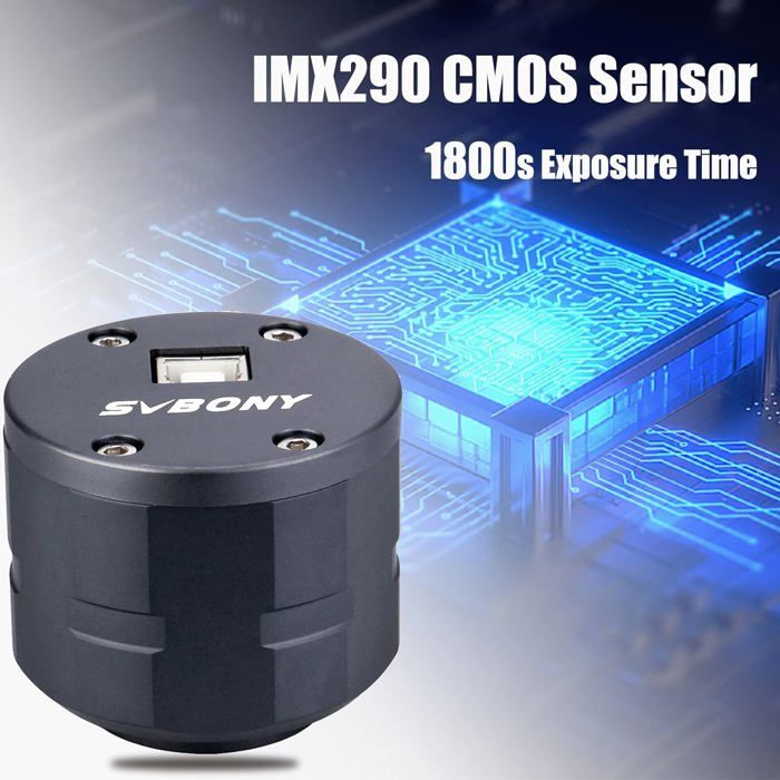 Svbony SV305 Caméras Planétaires,Couleur CMOS IMX290 Capteur USB2.0 2MP Oculaire Télescope ...