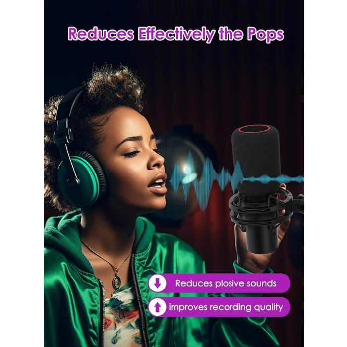 QuadCast 2 Bonnette Micro Anti Pop - HyperX QuadCast 2 Mousse Micro ...