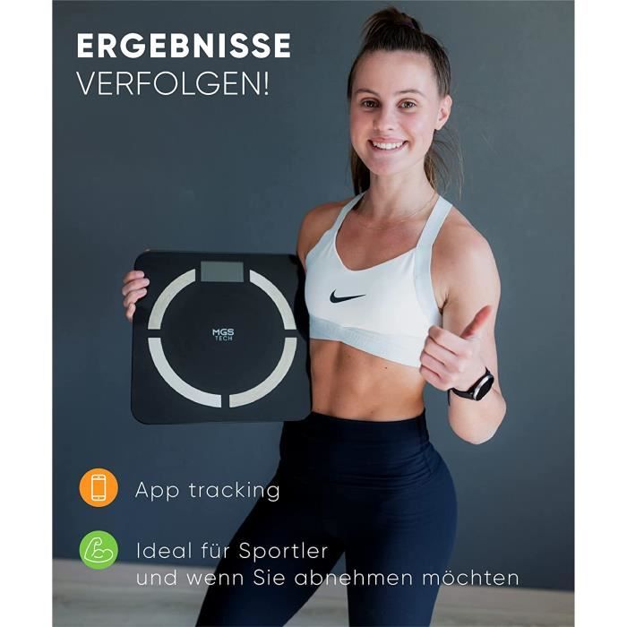 Balance intelligente - 12x Analyse du corps entre autres - Pèse-personne numérique avec ...