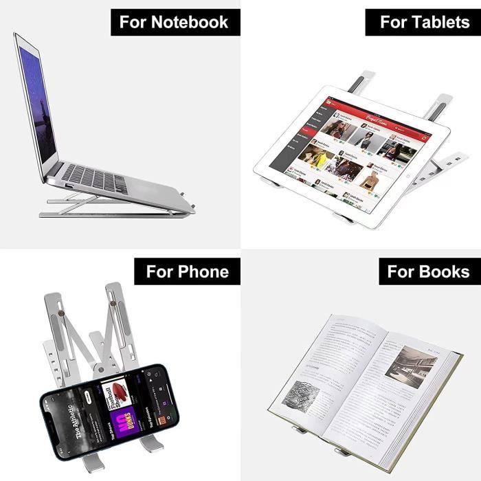 Benico Support Ordinateur Portable, Support Pc Portable Pliable ...