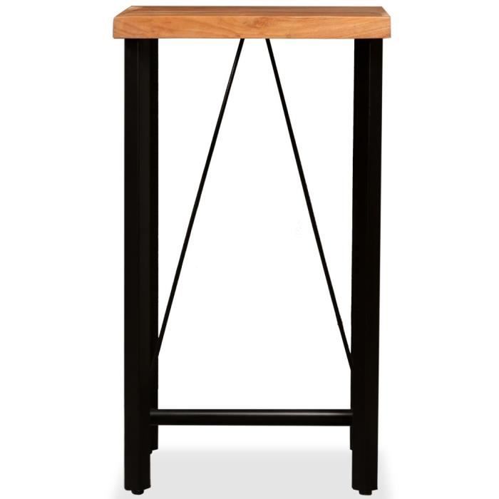 VidaXL Table de bar Bois massif d'acacia 60x60x107 cm - Cdiscount Jardin