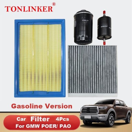 Filtres à air,filtre à huile et à carburant pour cabine de voiture, 4 ...
