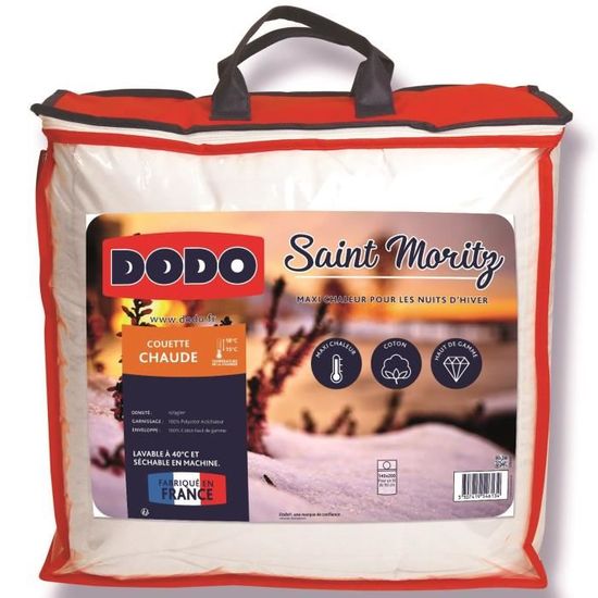 Couette - Saint Moritz - 220 x 240 cm - Chaude - 100% Polyester - 2 ...
