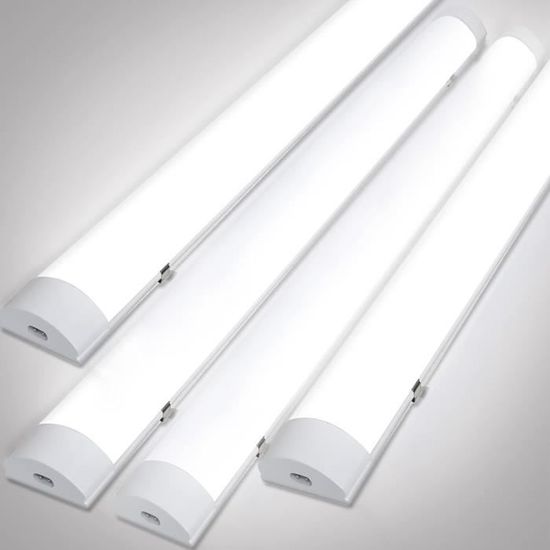 Lot De 4 Lampe Led 36W Pour Locaux Humides, Tube Led 120Cm, 4000K 3060Lm Lampe D'Atelier ...