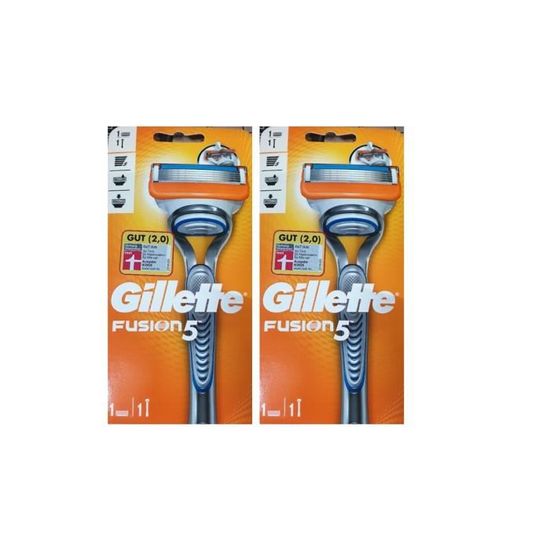 [Lot de 2] Rasoir Fusion 5 Gillette - Cdiscount Au quotidien