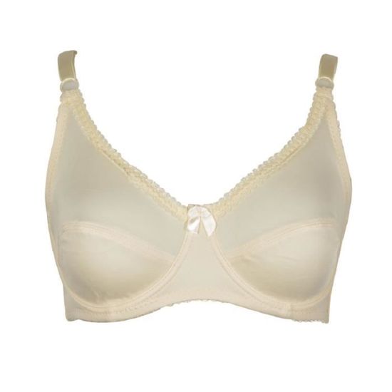 Soutien gorge 100C beige à armatures non rembourrés lingerie femme grande taille Beige ...
